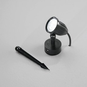 FAN LED-PEG-9M-NER Venkovní reflektor LED PEG plast černá 9 W 800 lm 4000 K 11,9 x 5,3 x 6,53 cm - FANEUROPE
