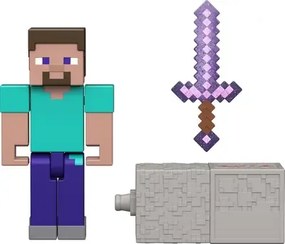 MATTEL Figurka Minecraft Steve JJR85 / 8 cm / od 6 let
