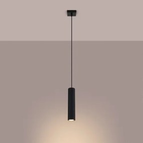 Závěsné svítidlo SOLLUX KARBON 1 černá GU10 1x10W bez žárovky SL.1573