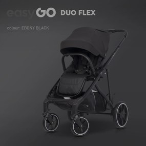 Sourozenecký kočárek EasyGo Duoflex Ebony Black
