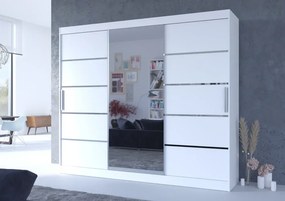 Skříň s posuvnými dveřmi a zrcadlem SALTO 250