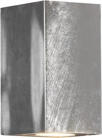NOR 49731031 Venkovní nástěnné svítidlo Canto Maxi Kubi 2 2x28W GU10 galvanizovaná ocel čirá - NORDLUX