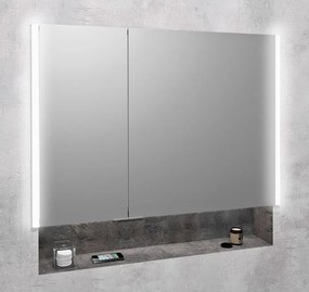 Sapho, INTEGRA zápustná galerka s LED osvětlením, 95x70cm, IN095