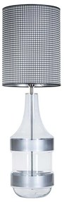 4concepts Designová stolní lampa BIARITZ Barva: Bílo-stříbrná