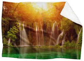 IMPAR Fleecová deka Vodopády 150x120 cm (Rozměr : 200 x 140 cm, Podšití beránkem: ANO)
