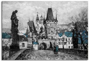 Reprodukce Praha Karlův most III Velikost (šířka x výška): 110x75 cm