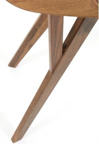 Konzolový stolek z masivu akácie v tmavě přírodní barvě 44x160 cm Quenza – Light &amp; Living