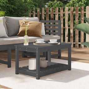 Zahradní stůl šedý 82,5 x 50,5 x 45 cm masivní borové dřevo - Default Title