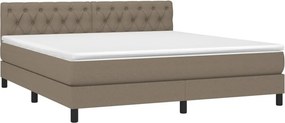 Box spring postel s matrací taupe 160x200 cm textil 3140309