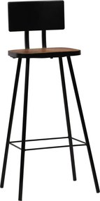 vidaXL Barové židle 2 ks masivní recyklované dřevo [245390]