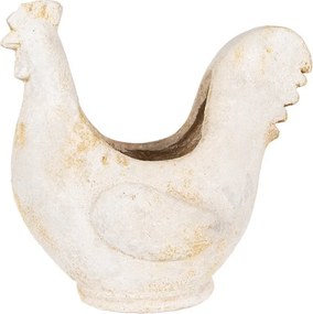 Béžový antik květináč kohoutek Farm Brocante - 36*18*35 cm