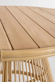 BIZZOTTO zahradní ratanový stůl ADELMA světlý ø110 cm 0660428