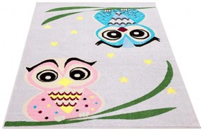 Koberec Agnella Funky Top Owl šedý