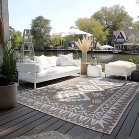 ELLE Decoration, Kusový koberec Gemini 106021 Linen z kolekce Elle – na ven i na doma, 80x150, béžová, chodba / předsíň