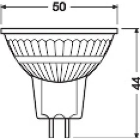 LED žárovka GU5,3 MR16 LEDVANCE PARATHOM 3,8W (35W) teplá bílá (3000K), reflektor 12V 36°