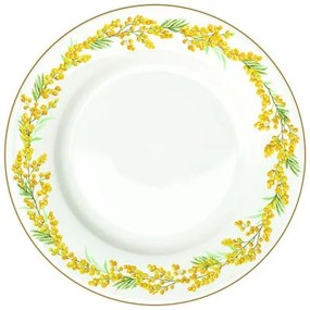 Easy Life Porcelánový jídelní talíř Mimosa-26,5x26,5cm