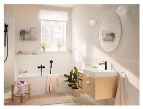 Hansgrohe Rebris S - Páková umyvadlová baterie 110 CoolStart EcoSmart+ s odtokovou soupravou s táhlem, černá matná 72588670