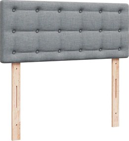 Box spring postel s matrací světle šedá 120x190 cm textil 3285841