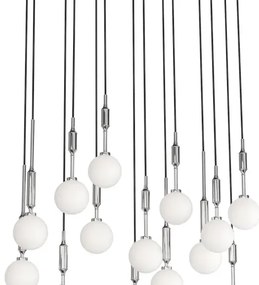 Designový lustr Ero S 15 chrom