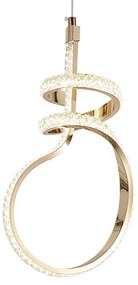 Toolight Závěsné LED svítidlo Luxury Glamour 14 G071-CP zlaté