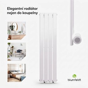 Blumfeldt Ontario, radiátor, 30 x 120, připojení 1/2", instalace na zeď, 733 W