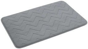 Gedy Gedy, MOUSSE koupelnová předložka, 50x80 cm, 100% polyester, protiskluz, šedá, 96MS508008