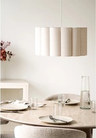 Béžové lněné závěsné svítidlo ø 45 cm Watton – House Nordic