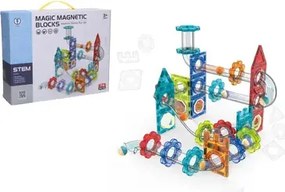 WIKY Kuličková dráha magnetická / 74 dílků / plast / od 3 let