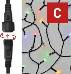 Propojovací vánoční řetěz bez zdroje EMOS Connecting D1AM02 ZY2176 50LED 5m multicolor