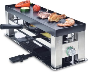 Elektrický stolní raclette gril Solis 977.45 / 4v1 / 650 W / černá/nerez