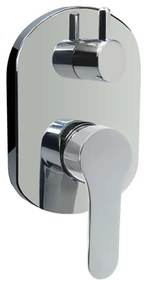 Mereo Mereo, Sprchová podomítková baterie s přepínačem, Zuna, Mbox, kryt, chrom, CB60106ZB