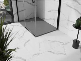 Mexen Stone+ obdélníková kompozitní vanička 100 x 80 cm, šedý-beton - 44618010