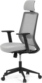 Ergonomická kancelářská židle AURELIE - šedá síťovina