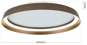 Orion DL 7-699/45-LED Stm. svítidlo MANTA LED/38W/230V 2700/3000/4000K pr. 45 cm