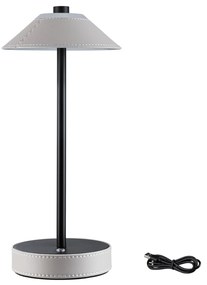 Paulmann 71174 Pellini, béžová stolní lampička na baterii, 2W LED 3000-6500K, výška 33cm
