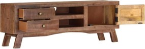 TV stolek 110 x 30 x 40 cm hrubé mangovníkové dřevo 328303