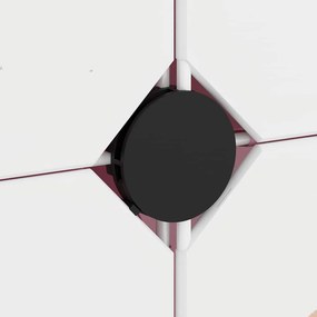 Dětská modulární skříň s 12 úložnými boxy růžová PP 340581