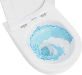 Mexen Lena, závěsná WC mísa 490x360x340 mm, Rimless Tornádo, bílá lesklá, 3322XX00T