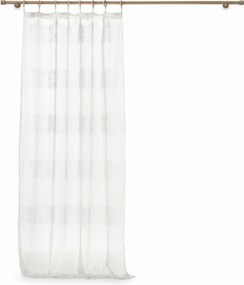 Záclona na dřevěných průchodech DALTON BLANC, 140 x 240 cm