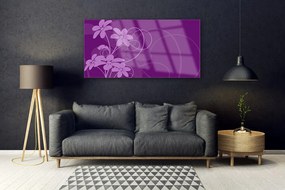 Plexisklo-obraz Abstrakcja Květiny Art 120x60 cm