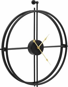 Nástěnné hodiny černé 52 cm železo 325171