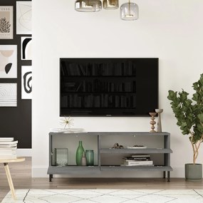 KALUNE DESIGN dřevěný TV stolek LIVA šedý 921YRD1110