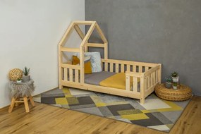 MAXIDO Dětská postel domeček Zara 200x140 přírodní