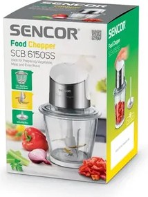 SENCOR SCB 6150SS-EUE3 bílá / sekáček potravin / 800W / 1.5L