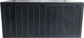 Zahradní úložný box STRANGE — 112x49x54 cm, plast, šedá