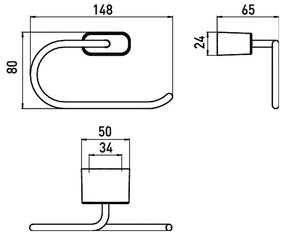 Emco Logo 2 - Držák toaletního papíru, chrom 300000101