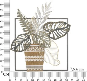 Kovová nástěnná dekorace Vaso 62,9 cm vícebarevná