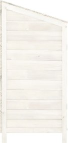 Zahradní kůlna bílá 102 x 52 x 112 cm masivní jedlové dřevo 152183