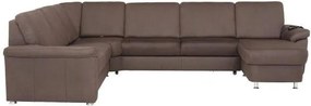 XXXLutz SEDACÍ SOUPRAVA, textil, tmavě hnědá Beldomo System - Sedací soupravy - 000436001805