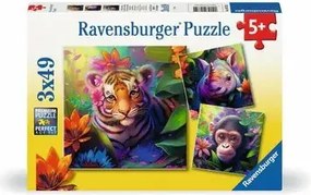 Ravensburger Zvířátka z džungle / 3x49 dílků / od 5 let